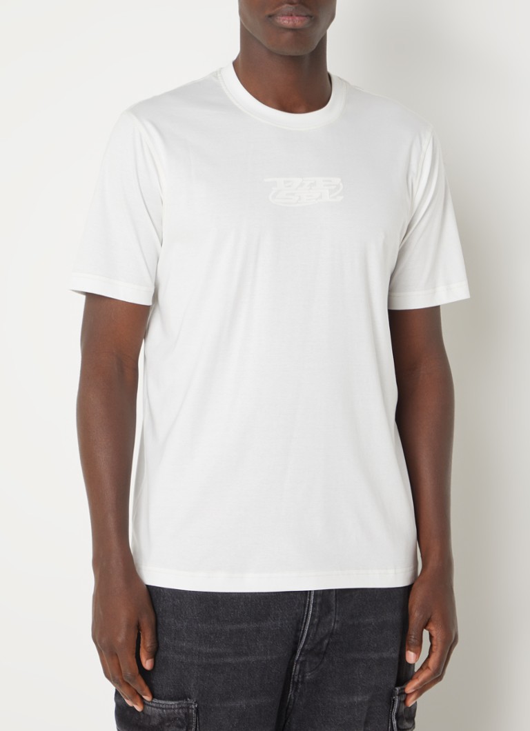 Diesel Must T-shirt met met logo- en backprint • Wit • de Bijenkorf
