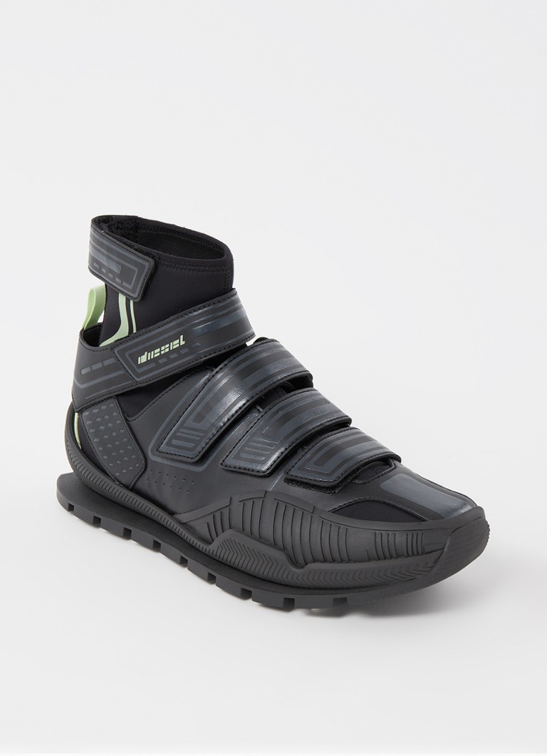 Diesel Pendhio Sock sneaker met doorgestikte details • Zwart • de Bijenkorf