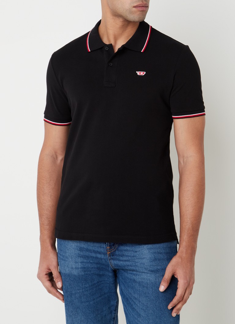 Diesel Polo met logo • Zwart • de Bijenkorf