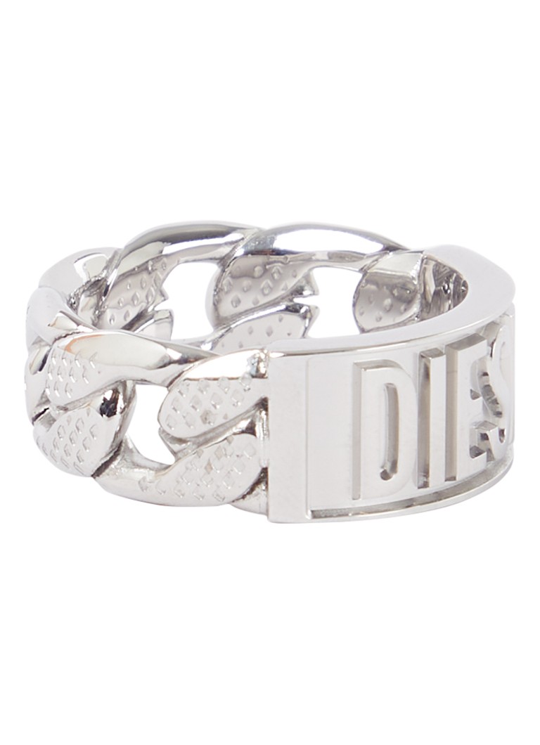 Diesel Ring met logo DX1347040 • Zilver • de Bijenkorf
