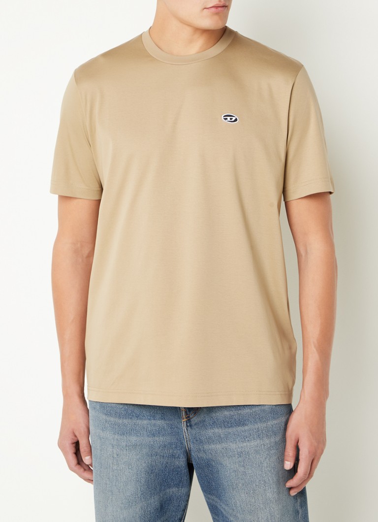 Diesel T-JUST-DOVAL T-shirt met logo • Geel • de Bijenkorf