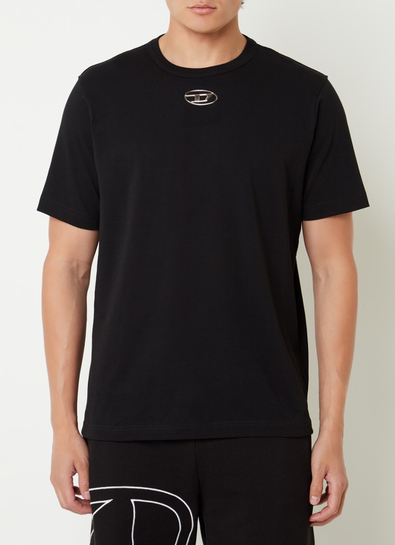 Diesel T-JUST-OD T-shirt met logo • Zwart • de Bijenkorf