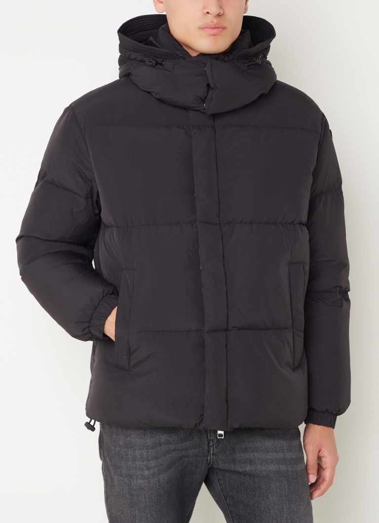 Diesel W-Rolfys puffer jack met donsvulling en afneembare capuchon ...