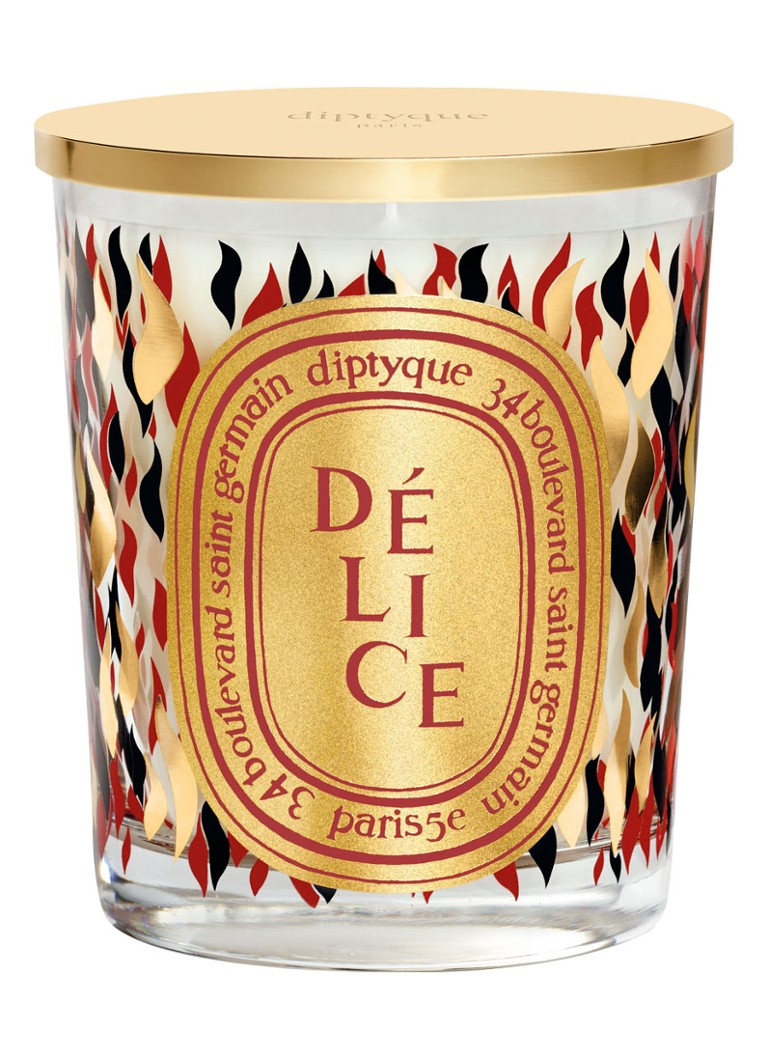 DIPTYQUE Delice Scented Candle With Lid - Limited Edition geurkaars 190 ...