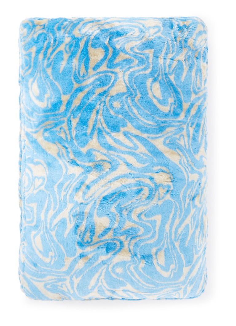 DOGGUO Swirl Fluffy XL hondenmand 125 x 80 cm • Blauw • de Bijenkorf