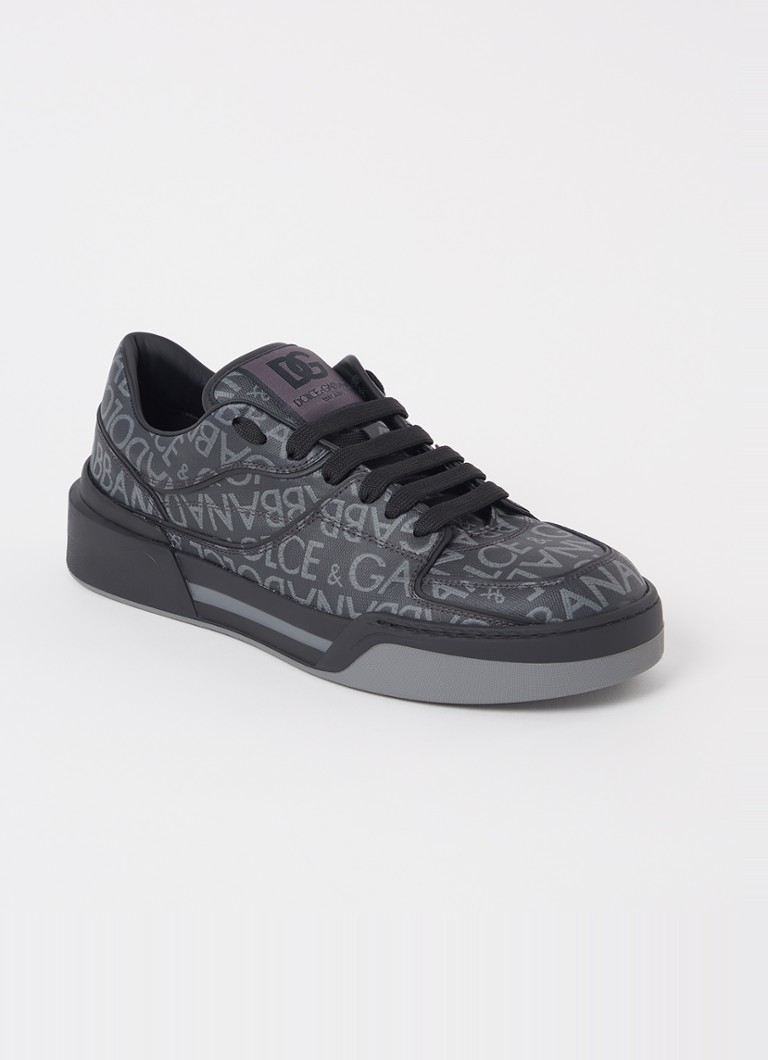 Dolce & Gabbana New Roma sneaker met logoprint • Zwart • de Bijenkorf