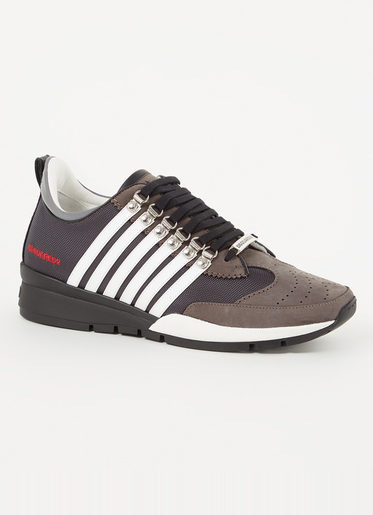 Dsquared2 Legendary sneaker met nubuck details • Antraciet • de Bijenkorf
