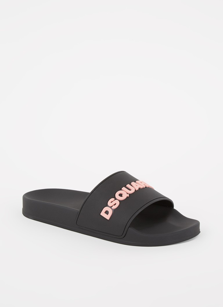 Dsquared2 Slipper met logo • Roze • de Bijenkorf