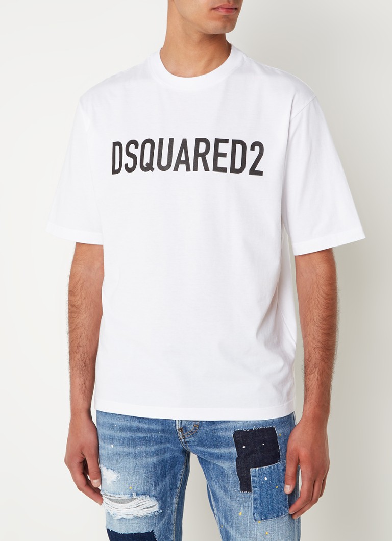 Dsquared2 T-shirt met logoprint • Wit • de Bijenkorf