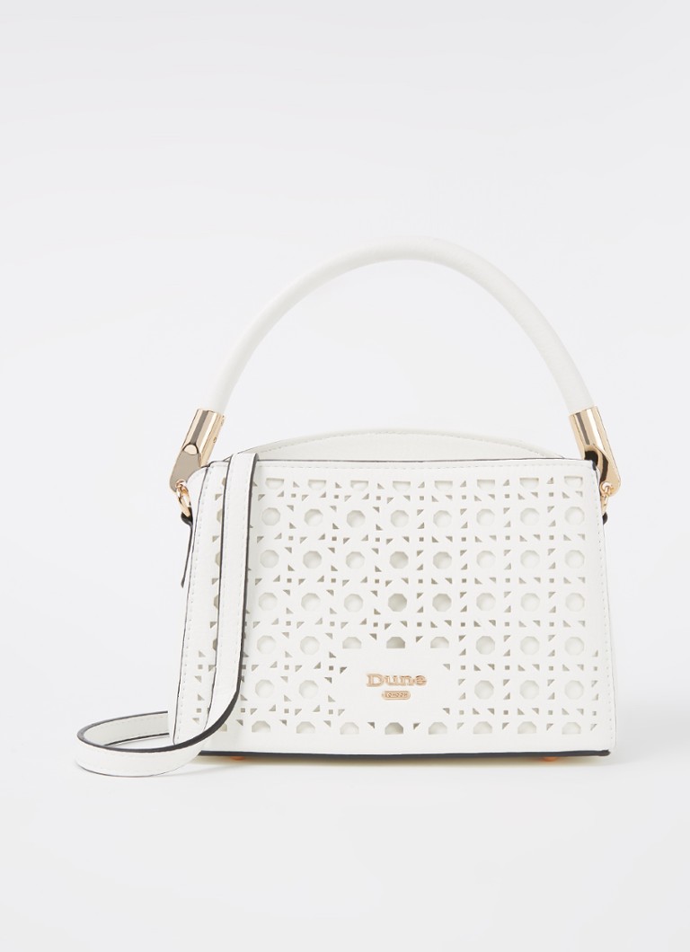 Dune London Delainy handtas met opengewerkte details • Wit • de Bijenkorf