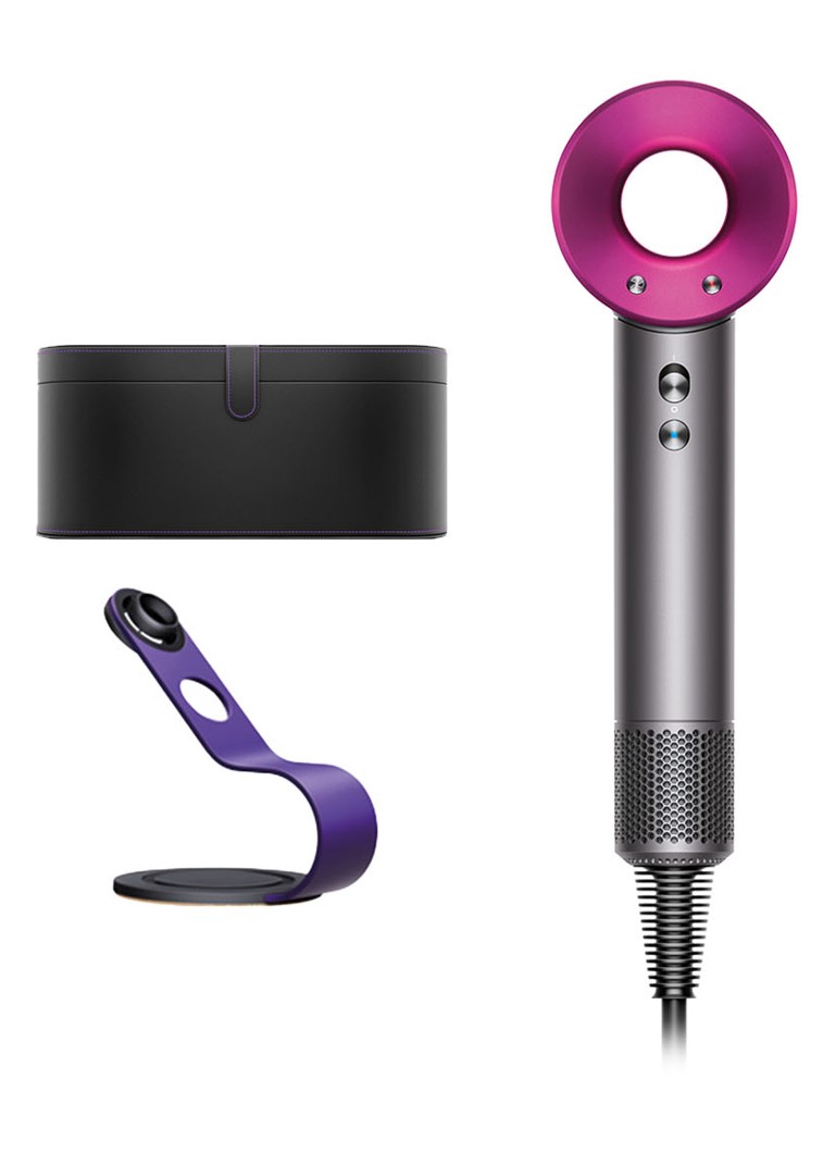 Dyson Supersonic haardroger met Flyaway accessoire - nikkel / fuchsia ...