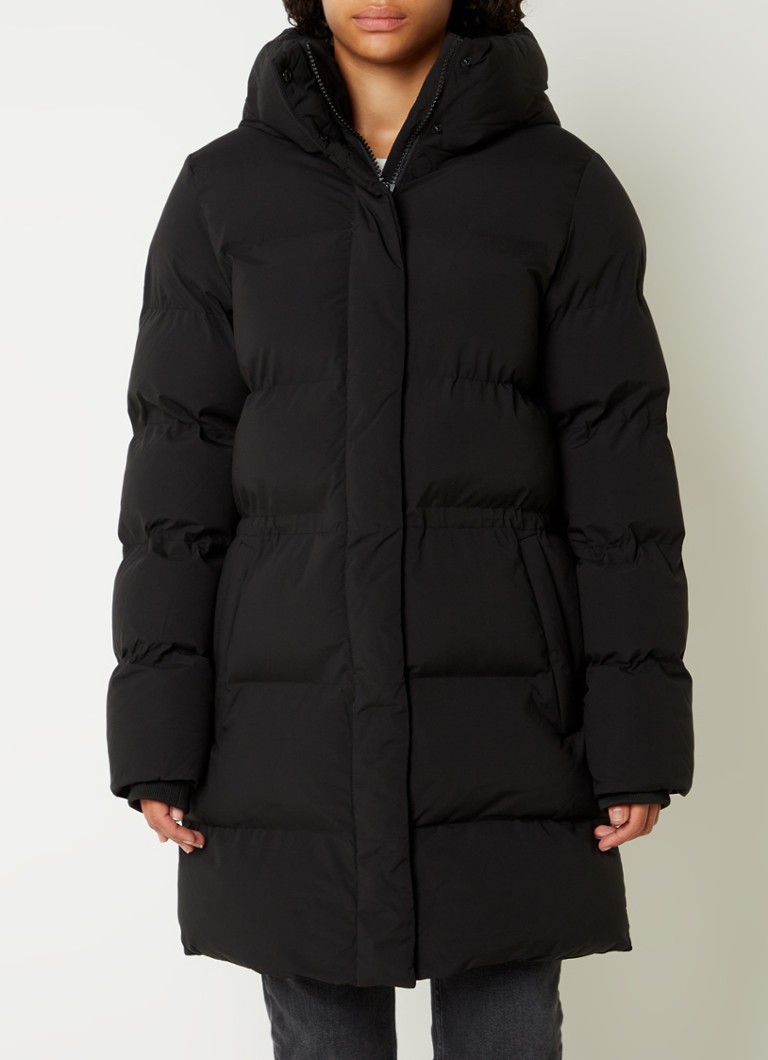 Elvine Vesper gewatteerde jas met donsvulling en capuchon • Zwart • de Bijenkorf