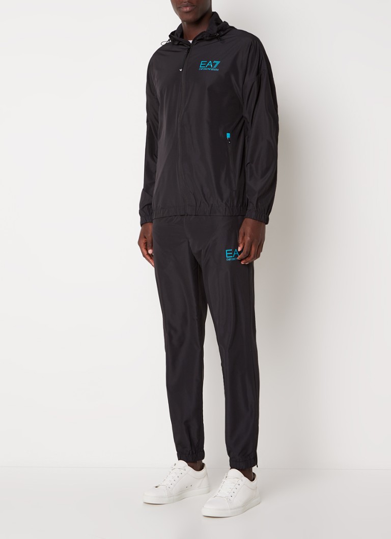 Emporio Armani Trainingspak met capuchon en ritszakken • Zwart • de ...