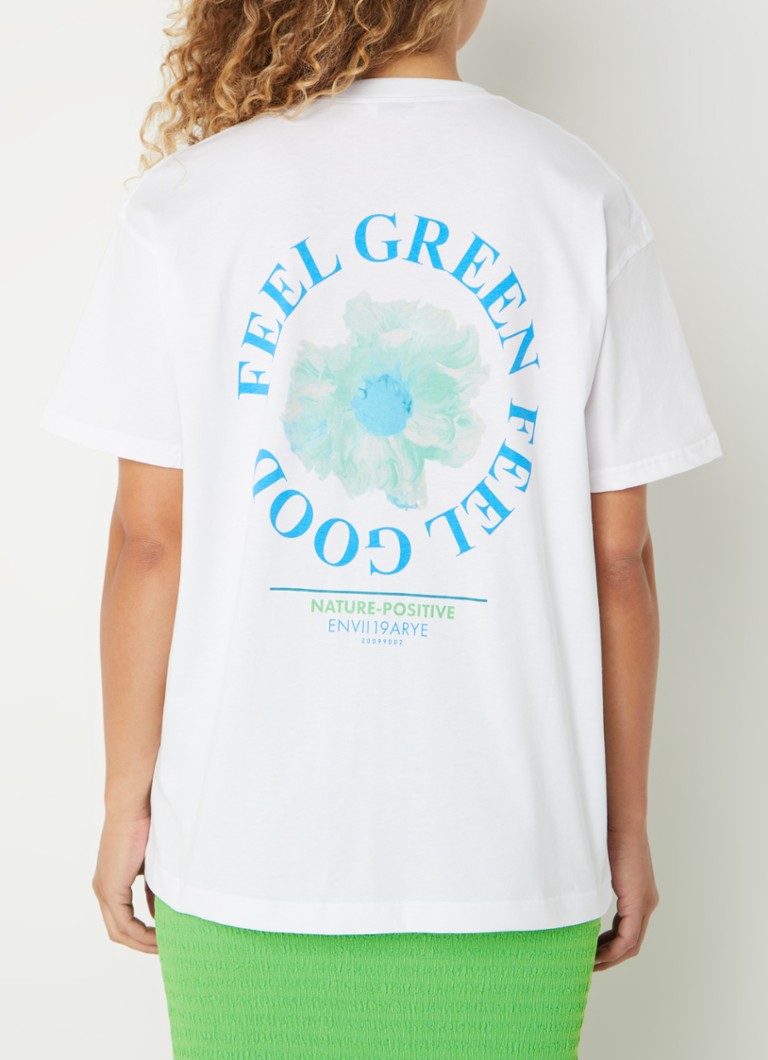 Envii Enkulla T-shirt met front- en backprint • Wit • de Bijenkorf