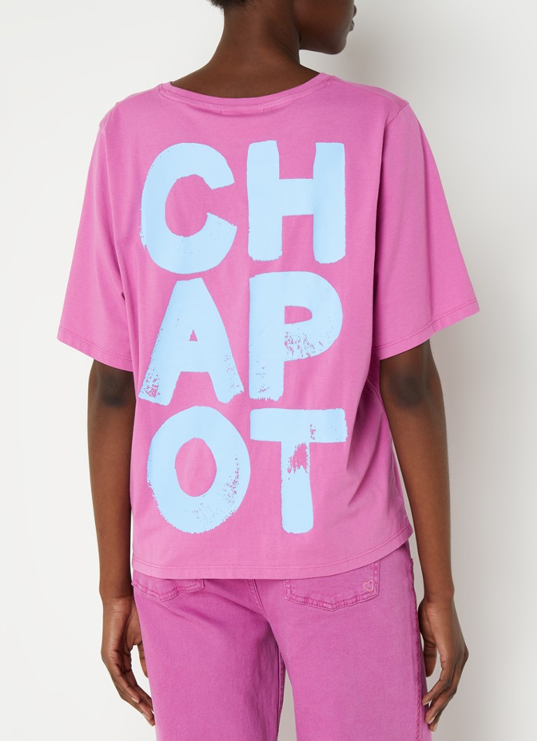 Fabienne Chapot Fay oversized T-shirt met logo- en backprint ...