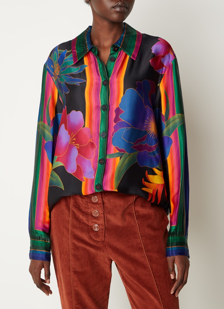 Farm Rio Flower blouse met bloemenprint • Roze • de Bijenkorf