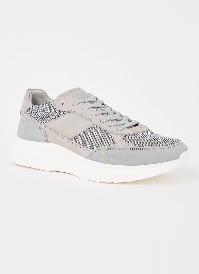 Filling Pieces Jet runner sneaker van mesh met suède details • Grijs ...