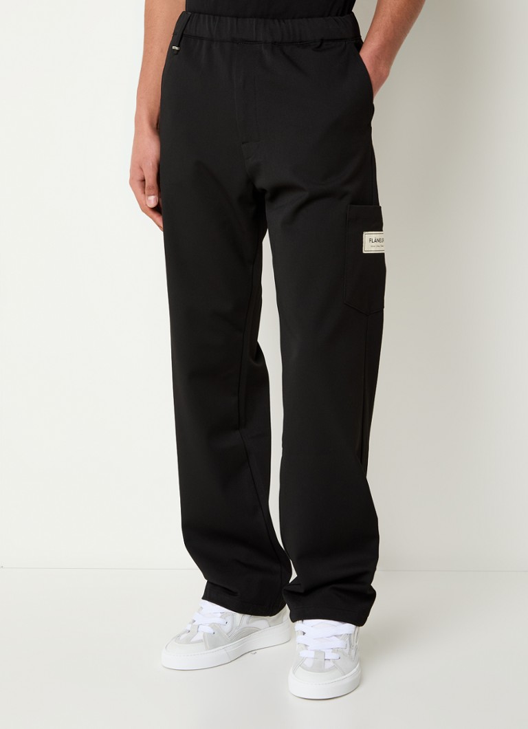 FLÂNEUR Atelier loose fit chino met opgestikte zak • Zwart • de Bijenkorf