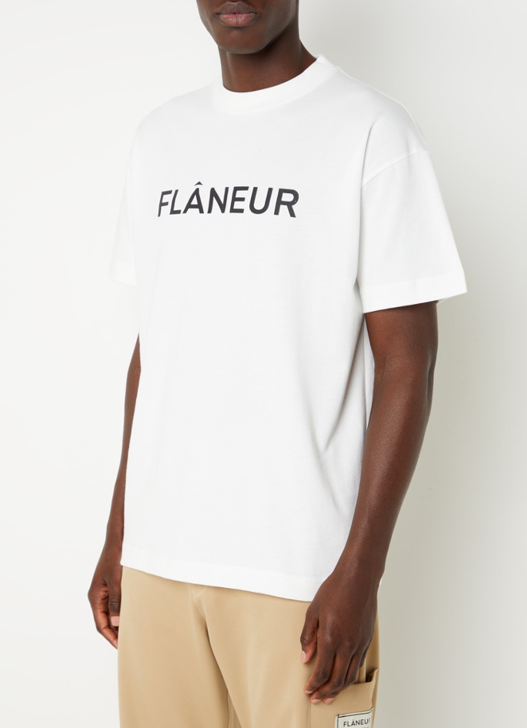 FLÂNEUR T-shirt met logo • Wit • de Bijenkorf