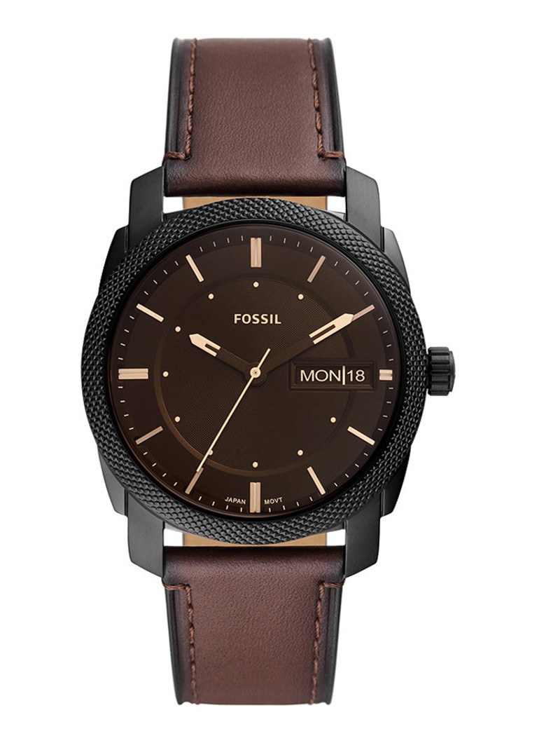 Fossil Machine horloge FS5901 • Zwart • de Bijenkorf