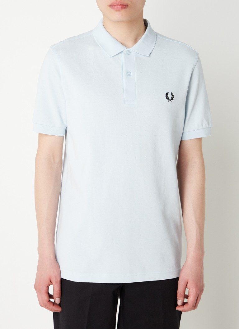 Fred Perry Slim fit polo van piqué katoen • Lichtblauw • de Bijenkorf