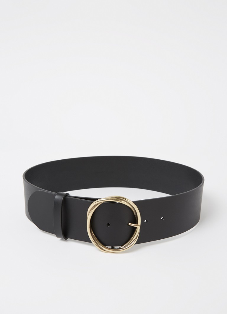 Gerard Darel Inès riem van leer • Zwart • de Bijenkorf