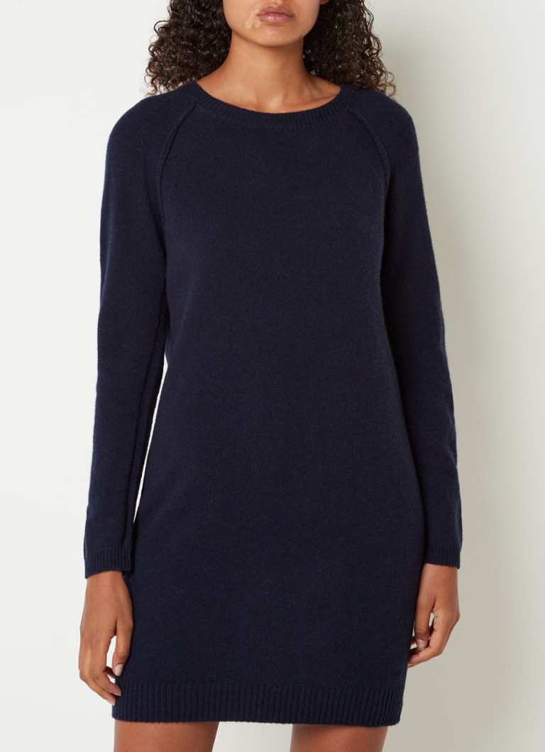 Gerard Darel Jacotte fijngebreide mini trui-jurk van wol • Blauw • de Bijenkorf