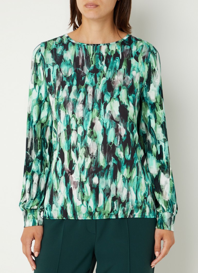 Gerry Weber Longsleeve met print • Zeegroen • de Bijenkorf