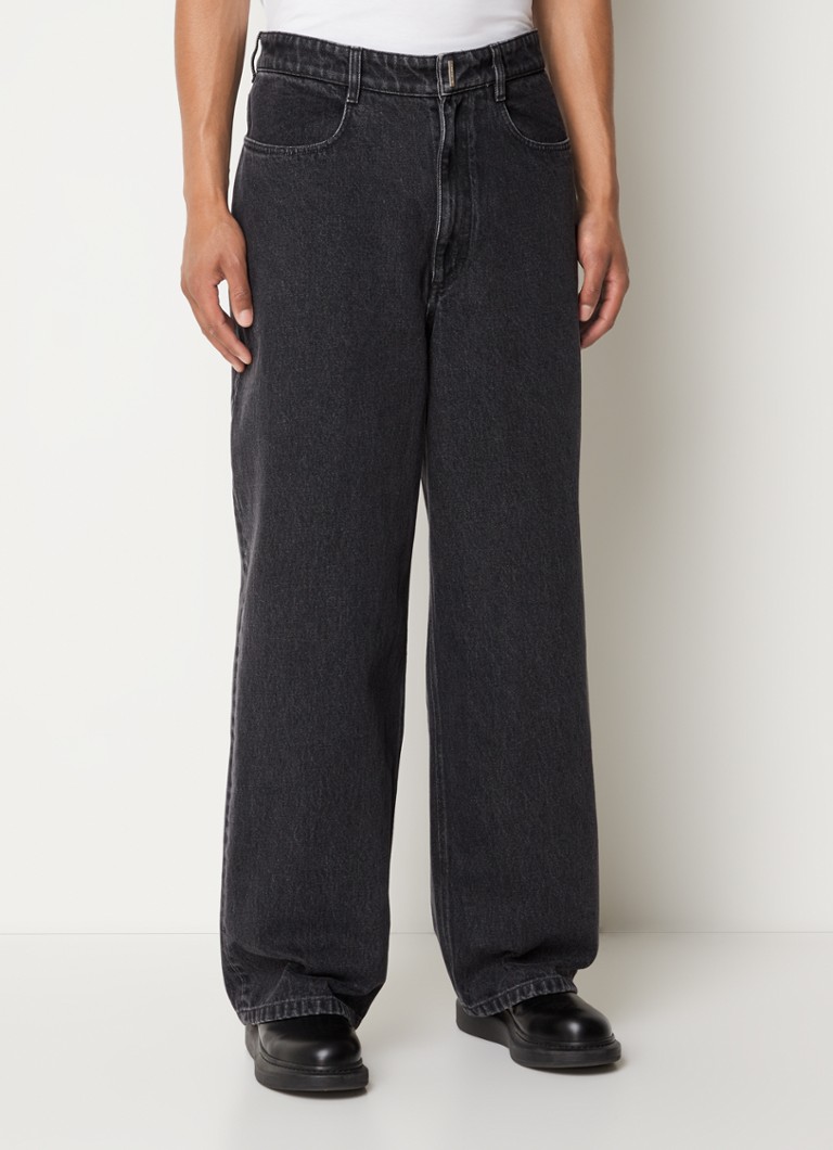 Givenchy Wide leg jeans met donkere wassing • Zwart • de Bijenkorf