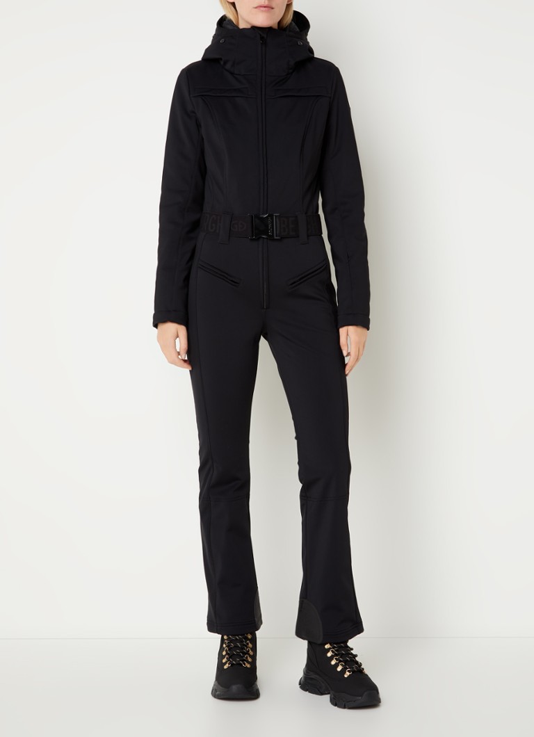 Goldbergh Parry slim fit softshell skipak met donsvulling en ceintuur ...