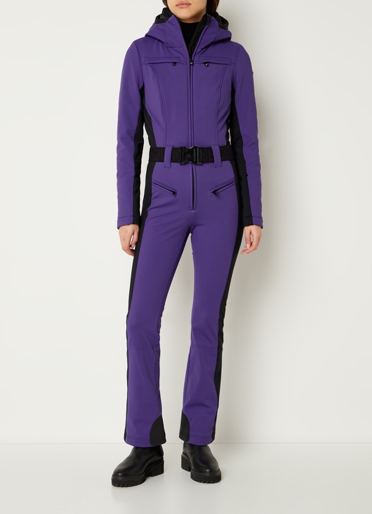 Goldbergh Softshell skipak met capuchon • Aubergine • de Bijenkorf
