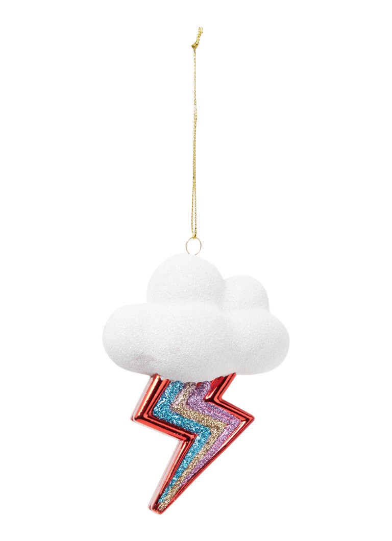 Goodwill Wolk met Bliksem kersthanger 11,5 cm • Rood • de Bijenkorf