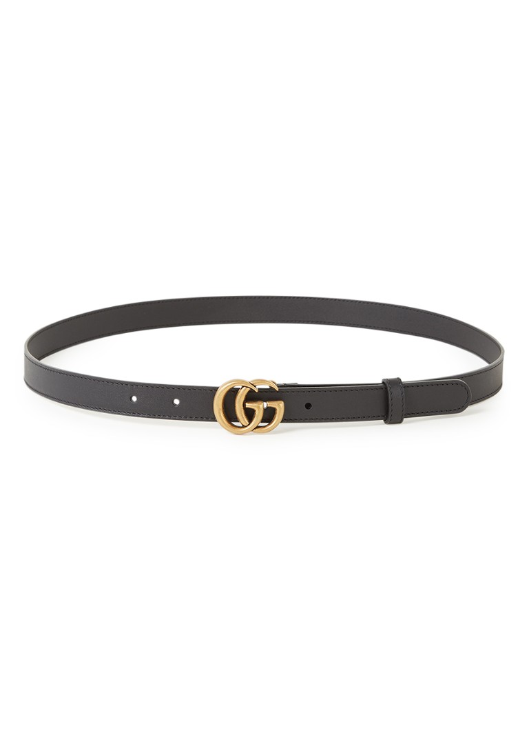 Gucci Marmont riem van leer • Zwart • de Bijenkorf