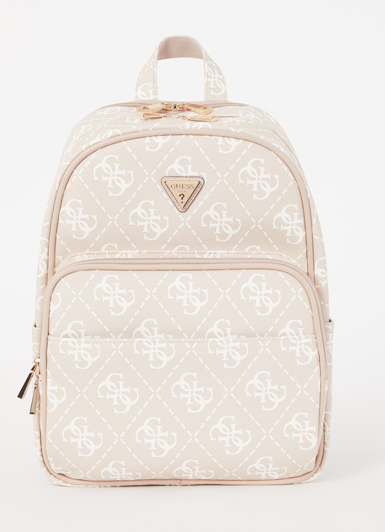 GUESS Berta rugzak met logoprint • Oudroze • de Bijenkorf