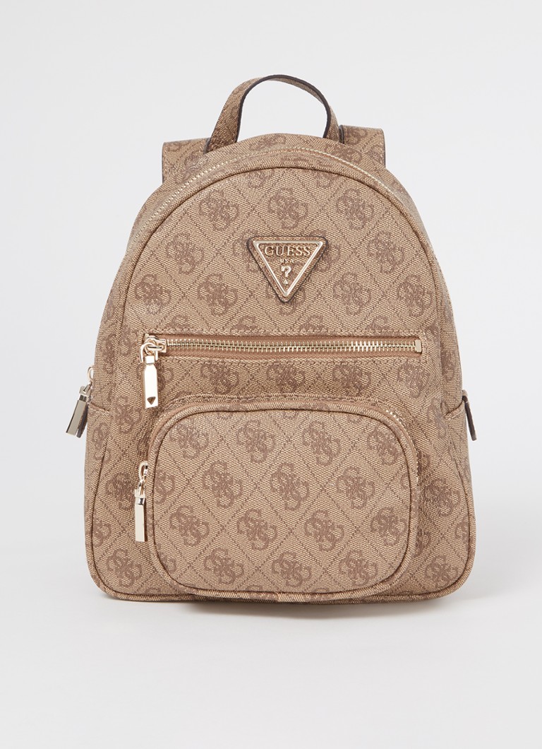 GUESS Eco rugzak met logoprint • Donkerbeige • de Bijenkorf