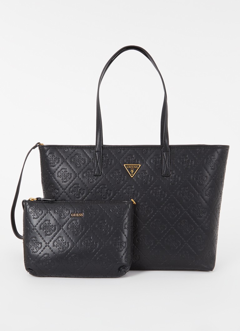 GUESS Power Play Large shopper met logoprint en uitneembaar etui ...