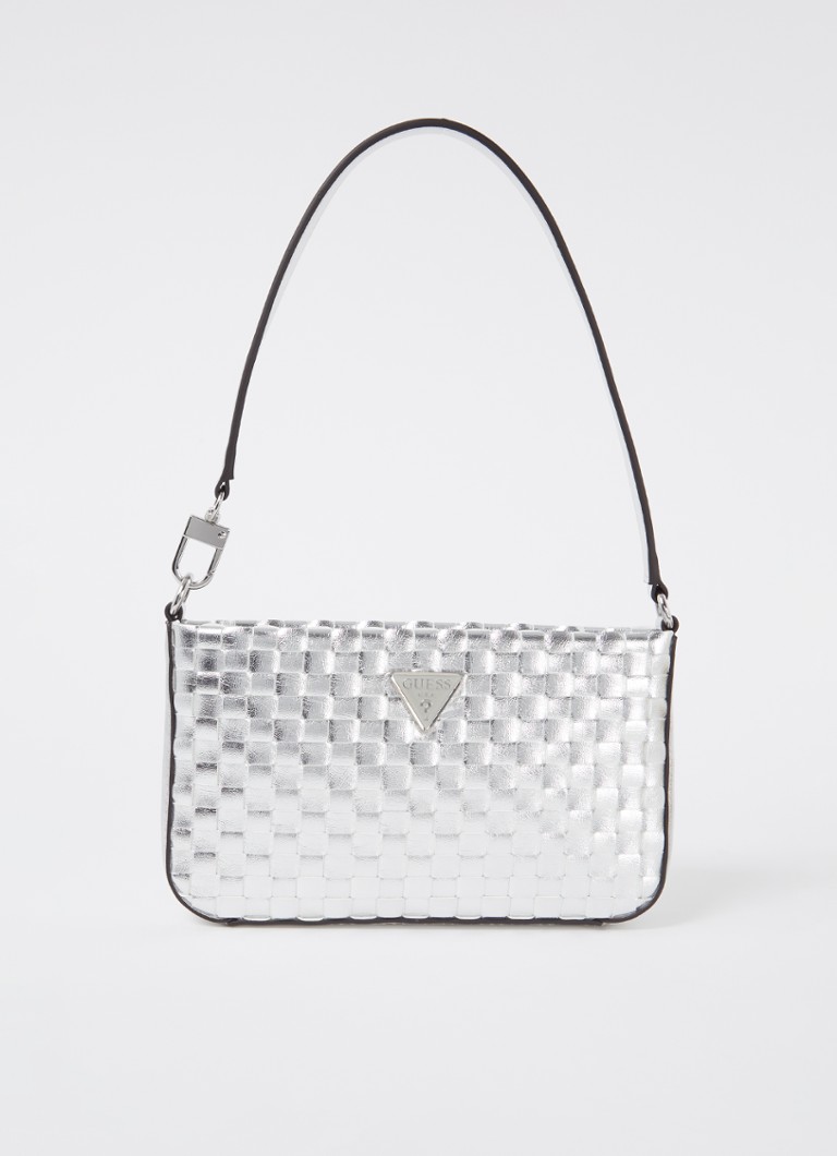 GUESS Twiller Mini schoudertas met structuur en metallic finish ...