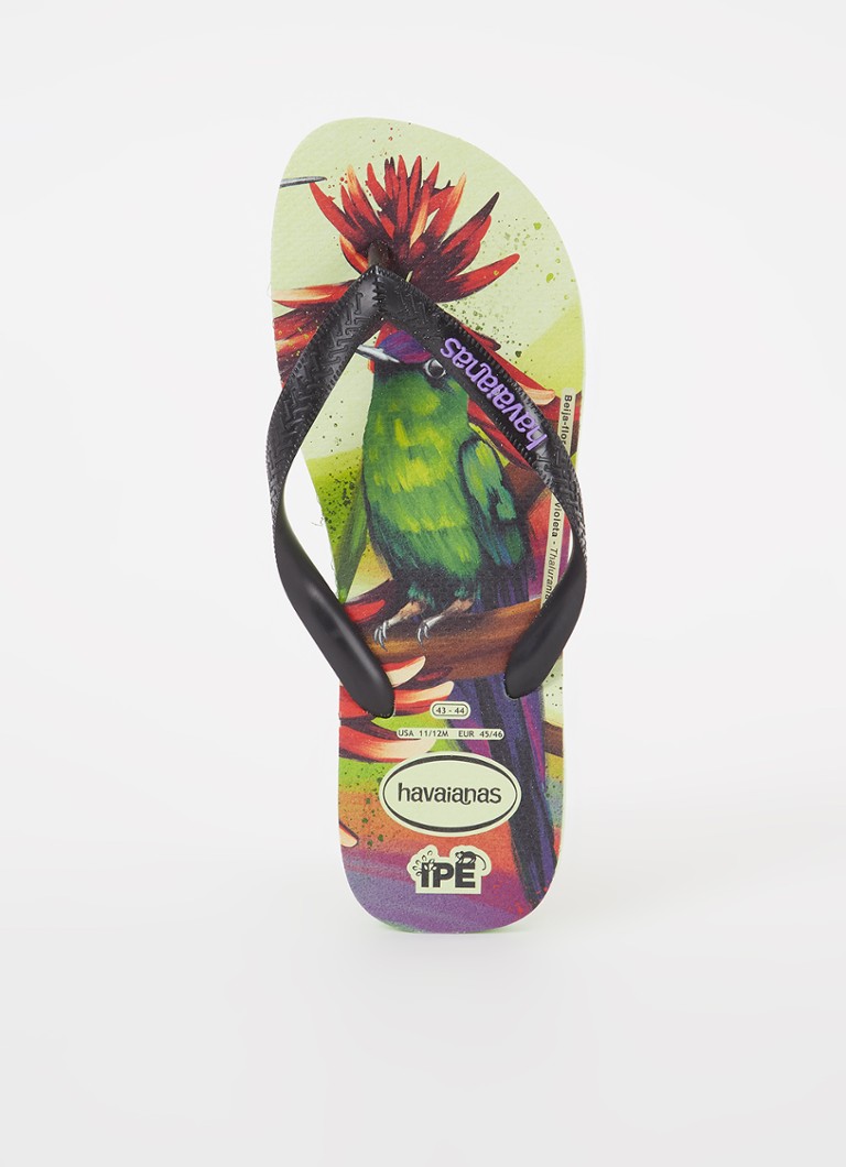 Havaianas Bird slipper met print • Lichtgroen • de Bijenkorf