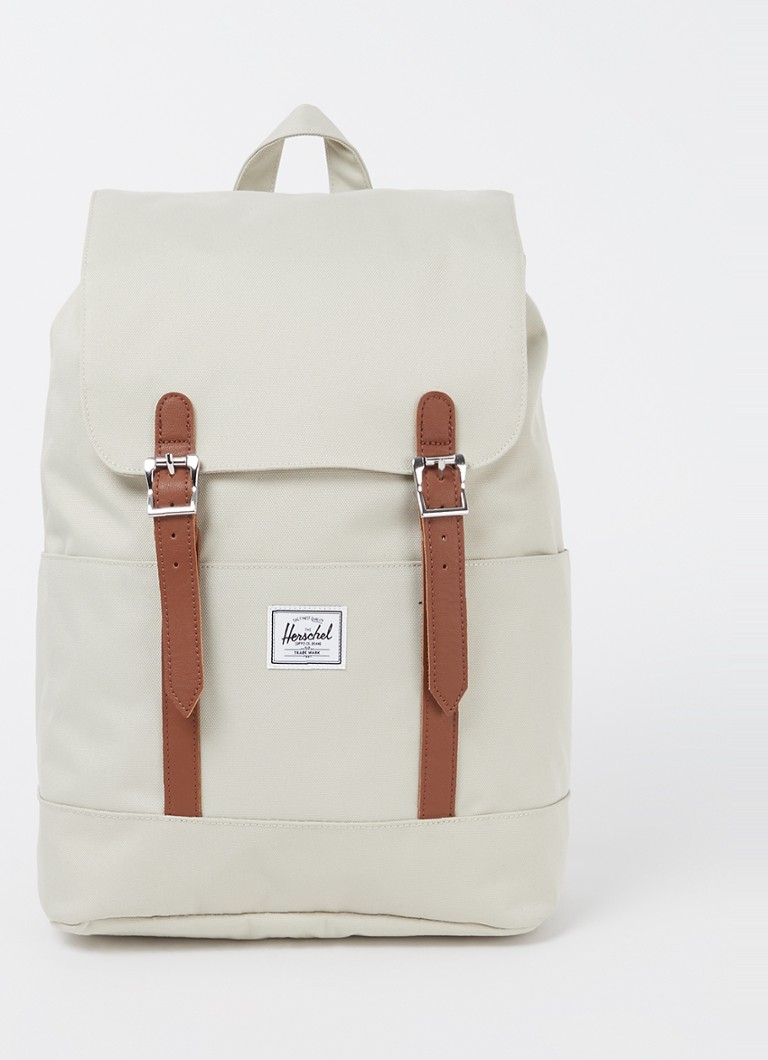 Herschel Supply Retreat S rugzak met 13 inch laptopvak • Donkerbeige ...