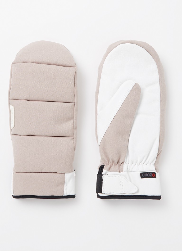 Hestra CZone Frame ski-wanten met lamsleren details • Beige • de Bijenkorf