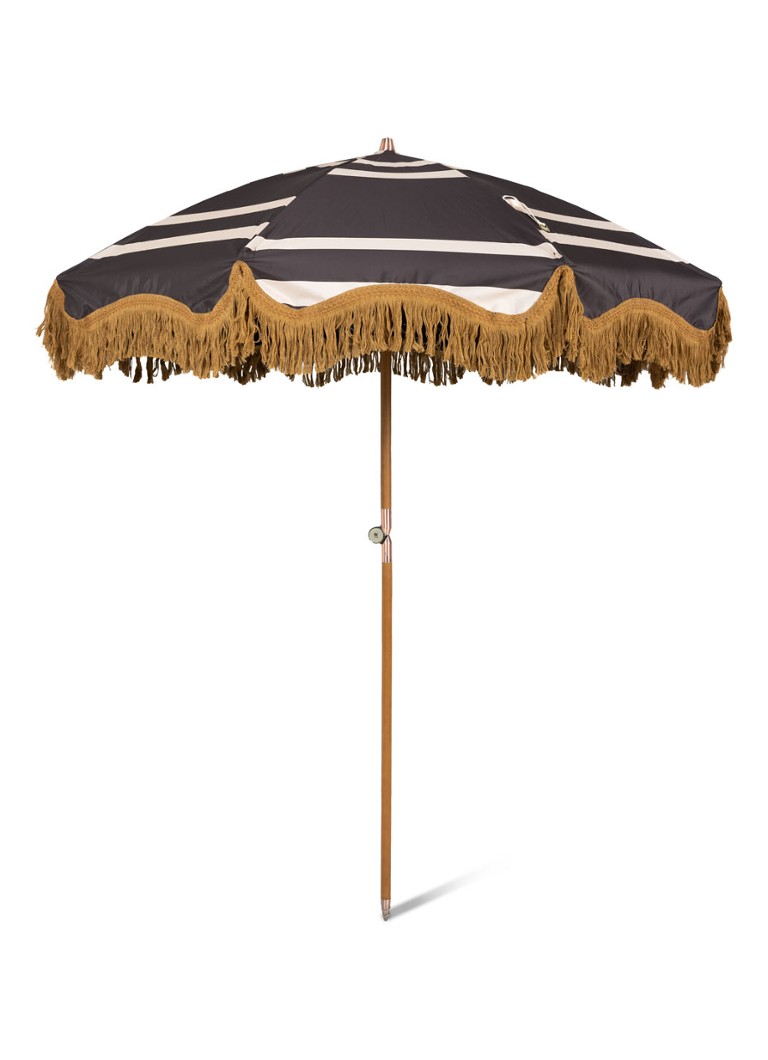 HKliving Natural Beauty strand parasol 200 cm • Zwart • de Bijenkorf