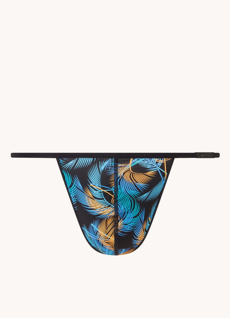 Hom Chico G-string met print • Blauw • de Bijenkorf