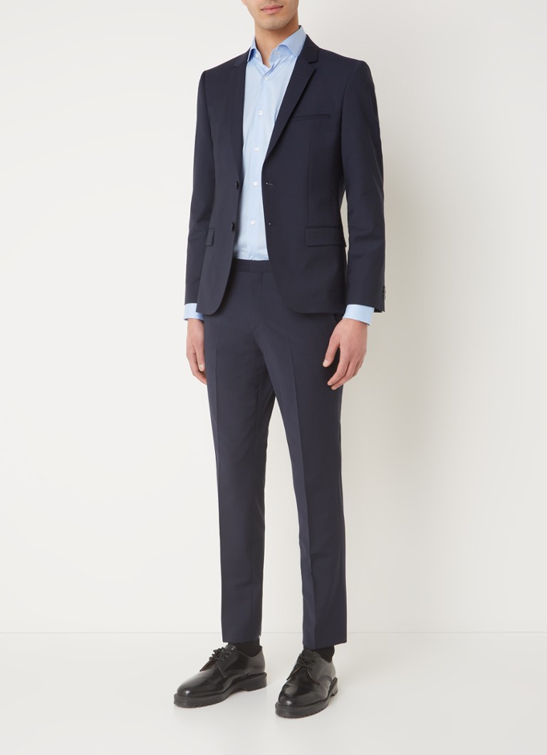 HUGO BOSS Arti/Hesten extra slim fit 2-delig pak in wolblend met ...