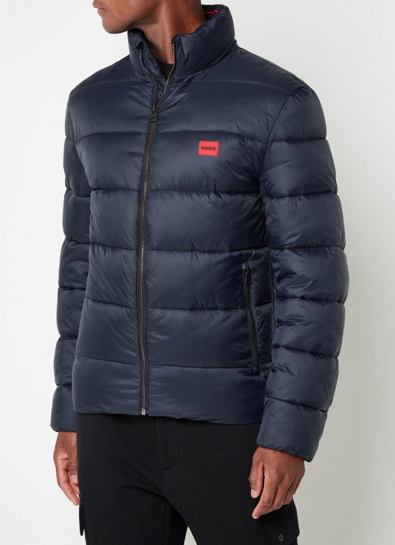 HUGO BOSS Balto puffer jack met ritszakken en logo • Blauw • de Bijenkorf