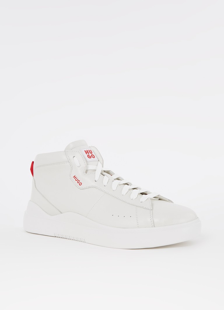 HUGO BOSS Blake sneaker van leer • Wit • de Bijenkorf