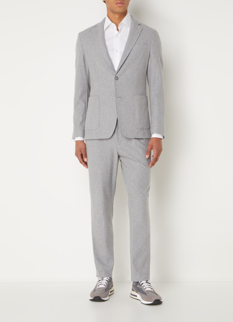 HUGO BOSS C-Hanry slim fit 2-delig pak met streepdessin • Grijsmele ...
