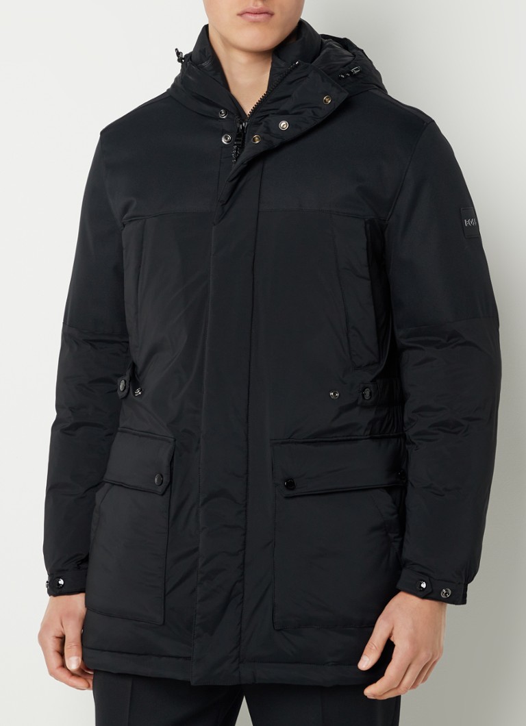 HUGO BOSS Camiano gewatteerde parka met steekzakken • Zwart • de Bijenkorf HUGO BOSS Camiano gewatteerde parka met steekzakken • Zwart • de Bijenkorf