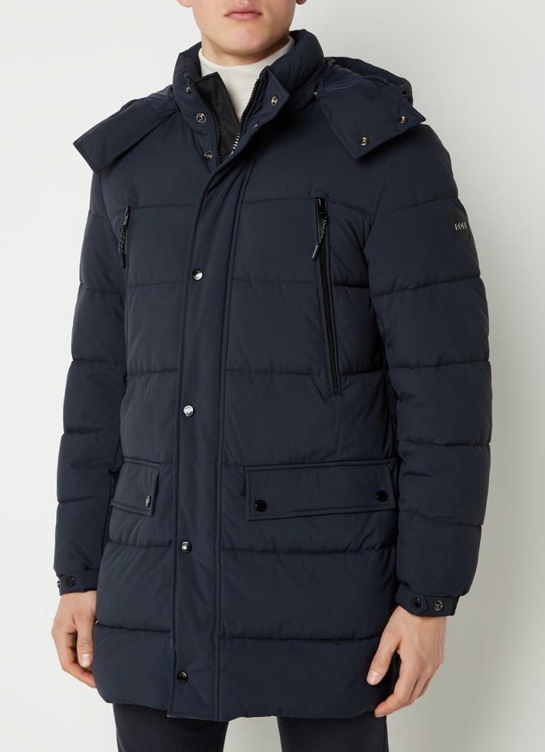 HUGO BOSS Conlon gewatteerde parka met ritszakken • Blauw • de Bijenkorf HUGO BOSS Conlon gewatteerde parka met ritszakken • Blauw • de Bijenkorf