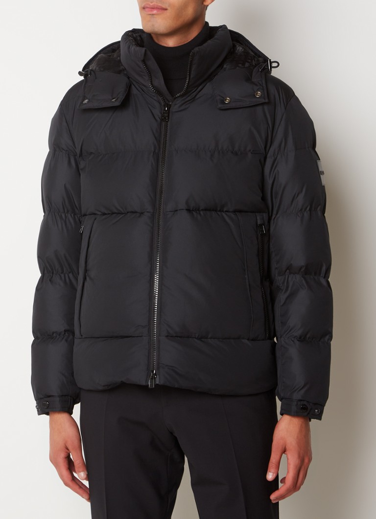 HUGO BOSS Corbinian puffer jack met steekzakken en afneembare capuchon ...