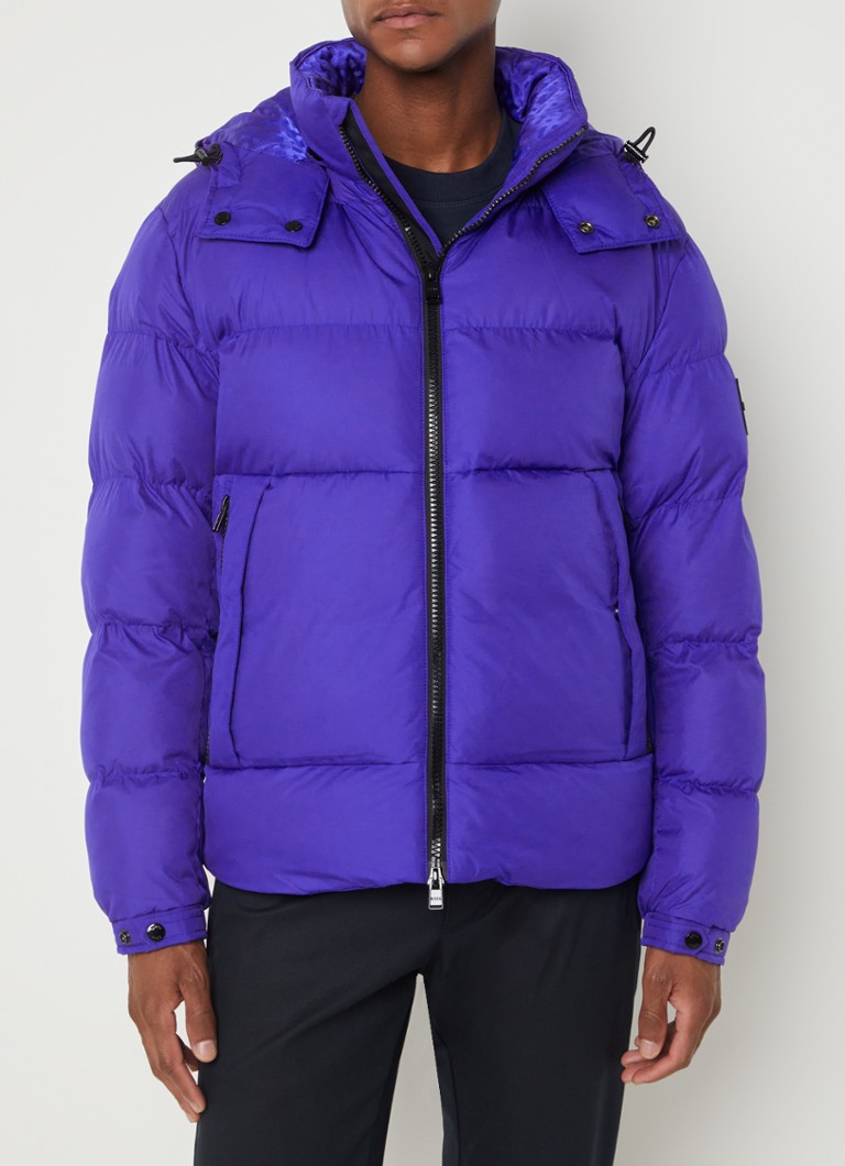 HUGO BOSS Corbinian puffer jack met steekzakken en afneembare capuchon ...